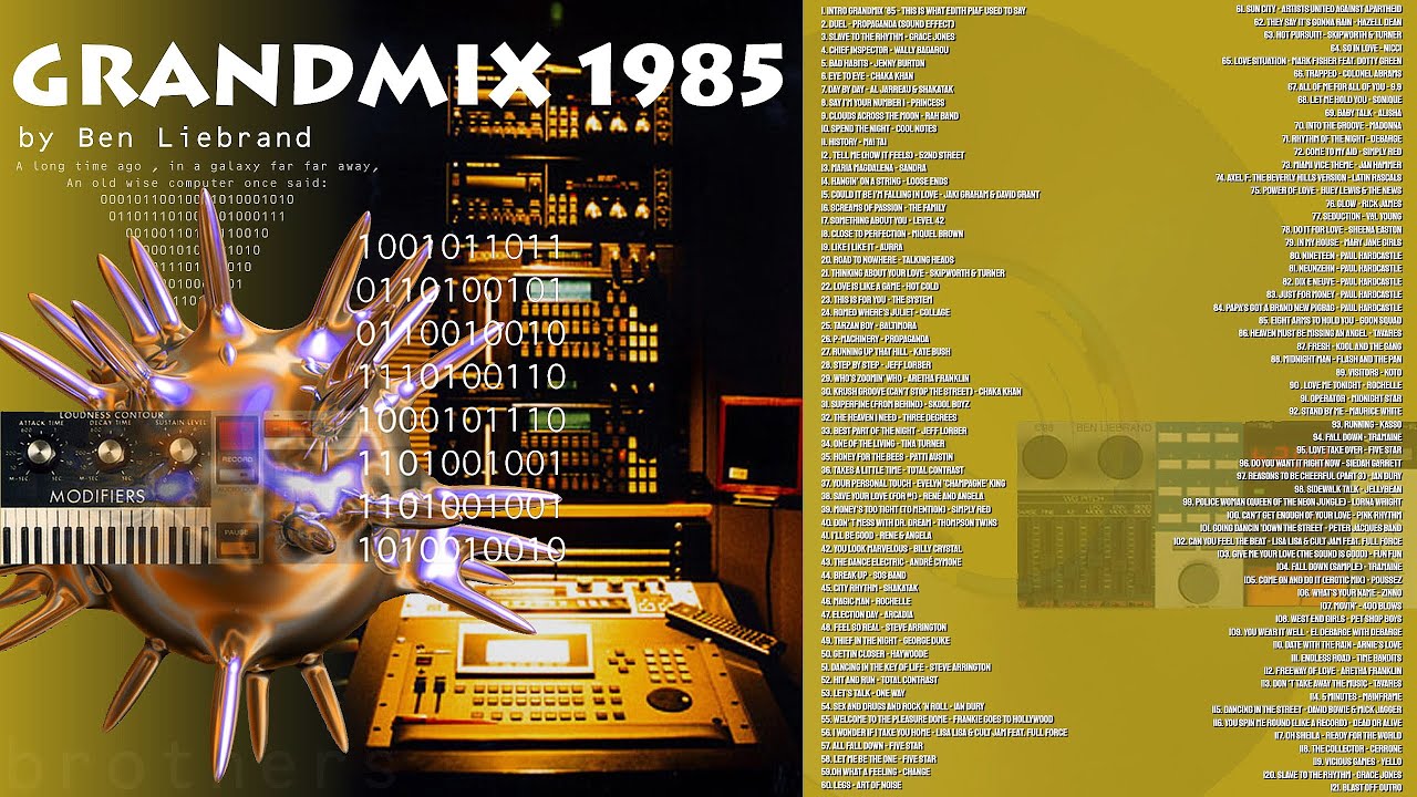 GRANDMIX 1985 ★ NON🗲STOP ★ DJ MIX BY ★ BEN LIEBRAND ★ x121 HITS! - YouTube