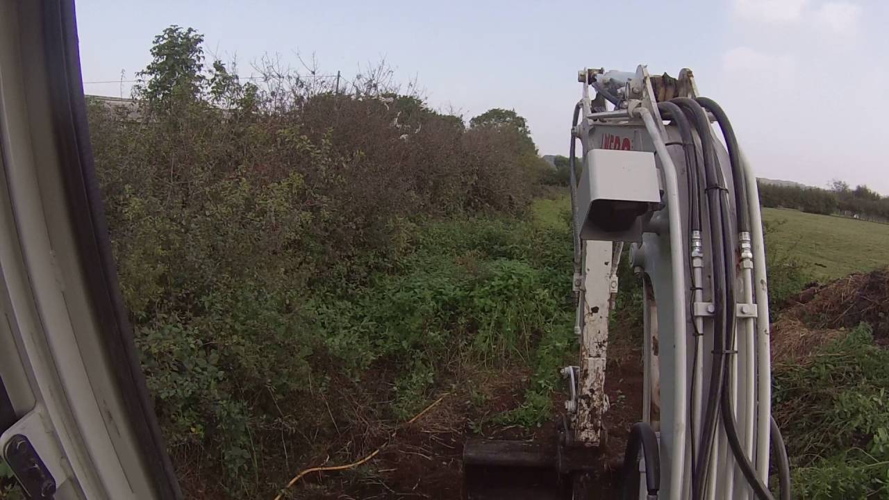 Making a path around the muck heap Takeuchi TB225 - YouTube