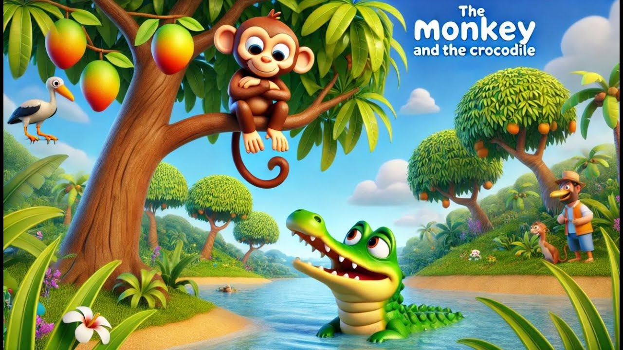 The Monkey and the Crocodile || Moral stories || Bedtime Stories ...