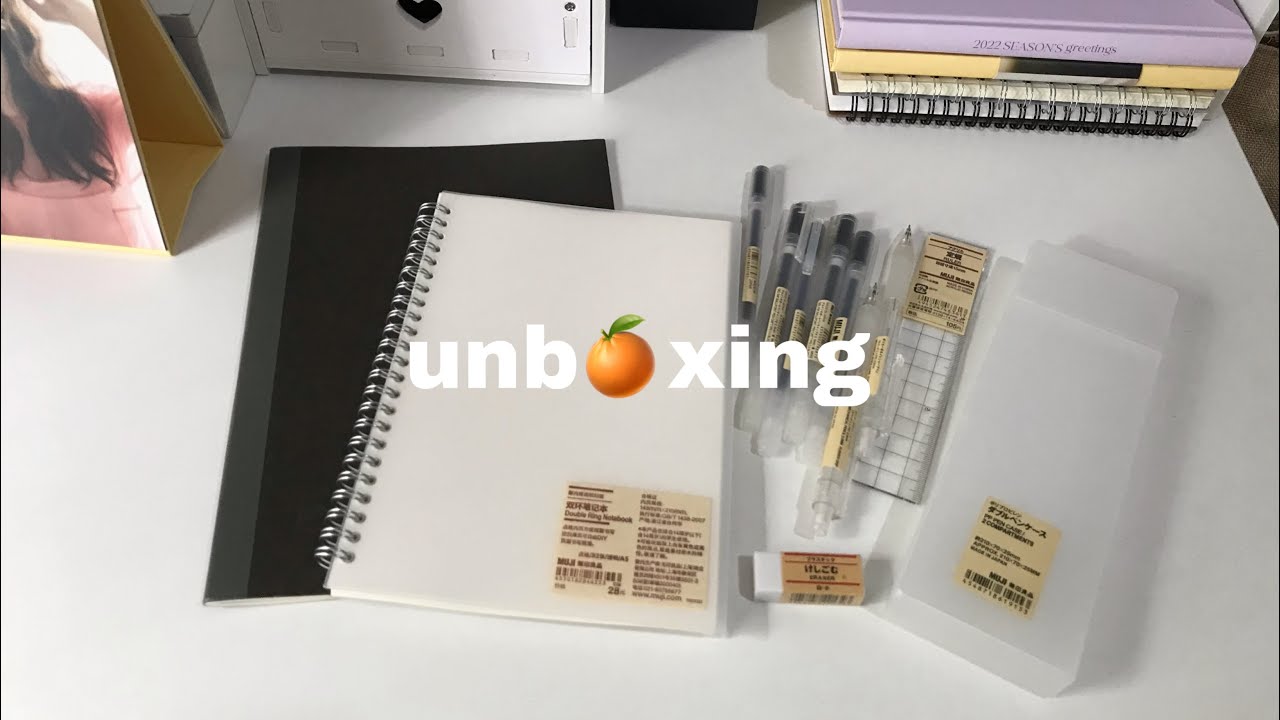 unboxing : mini muji stationery haul - YouTube