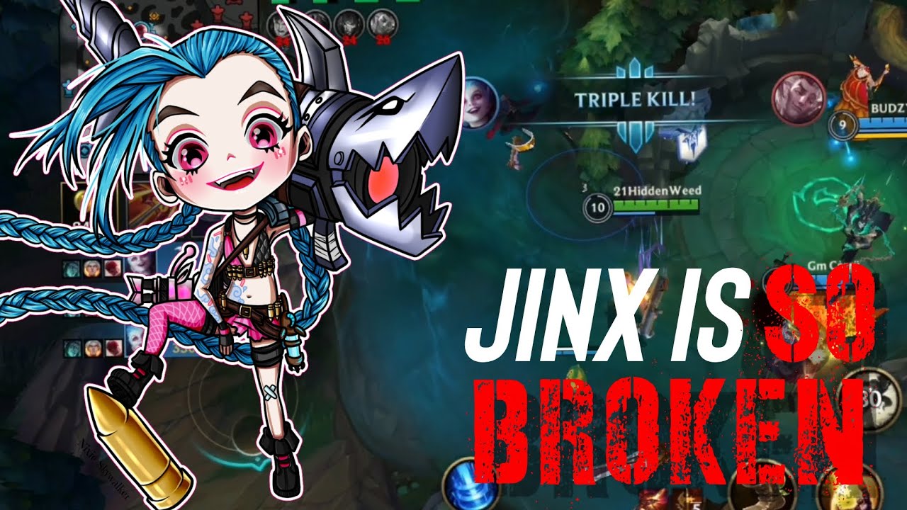 JINX IS SO BROKEN LATE GAME | HOW TO 1V9 ANY GAME WITH JINX | WILD RIFT ...