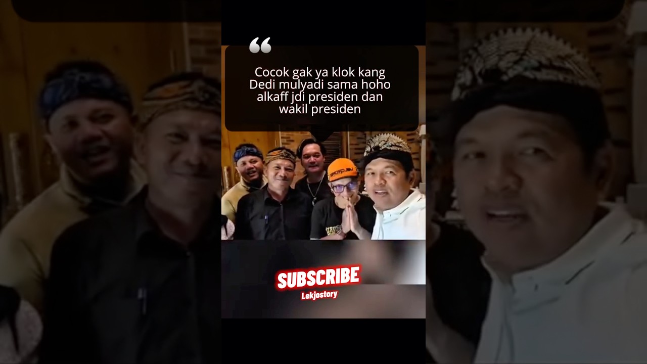 Cocok gak ya kalok jadi presiden dan wakil presiden hoho alkaff dan KDM ...