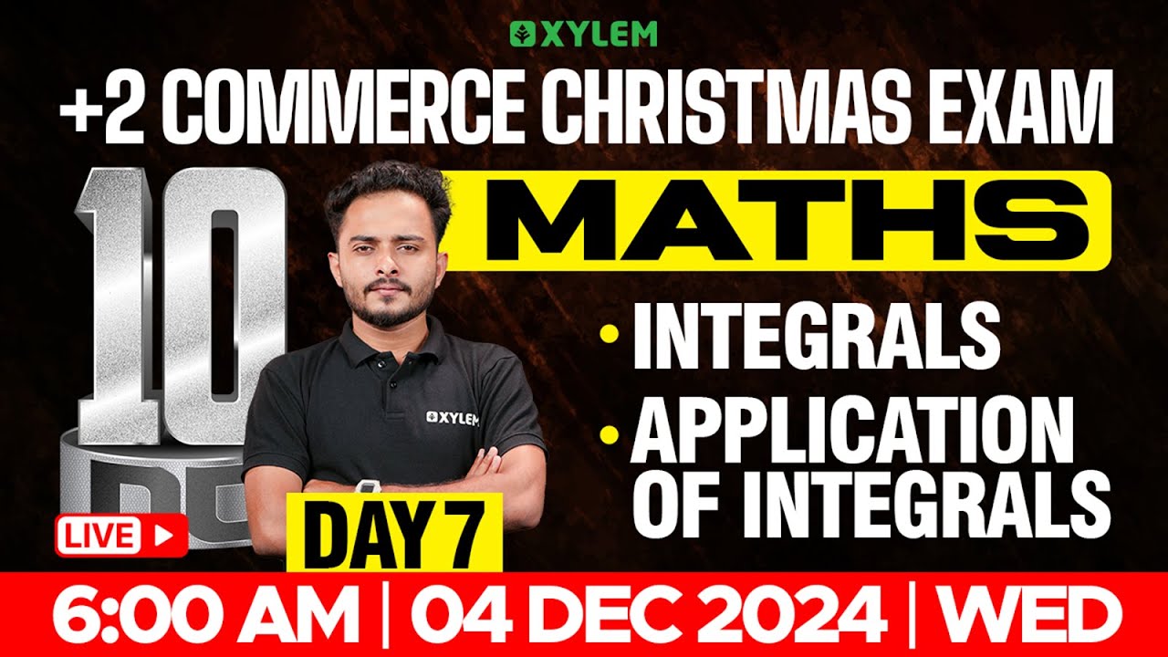 Plus Two Commerce - Maths | Chapters - 7,8 | Christmas Exam | Xylem ...