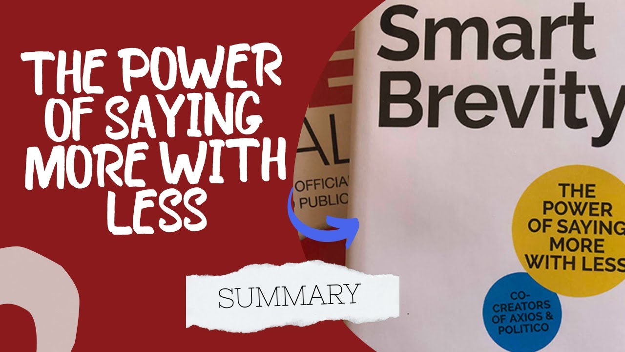 Smart Brevity (Book Summary) - YouTube