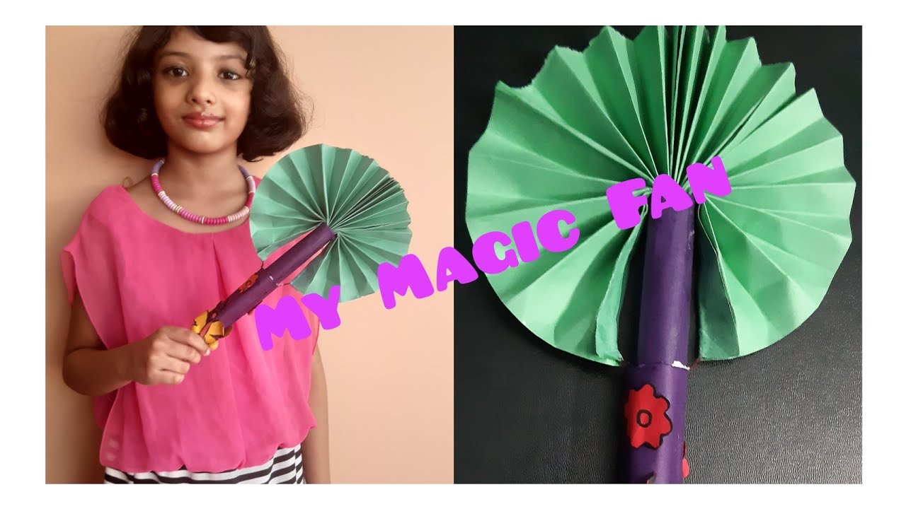 Magic Hand Fan || Magic Paper Fan || DIY Paper Fan - YouTube
