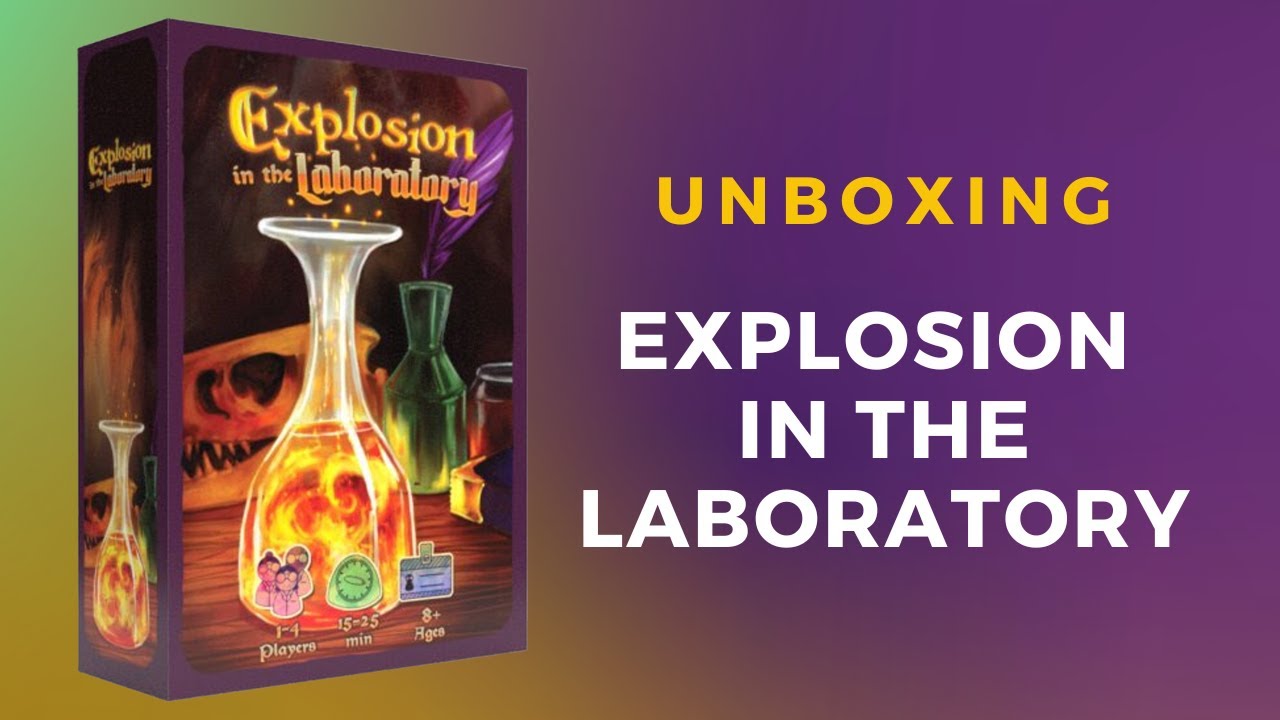 Explosion in the Laboratory Board Game Unboxing | DaniCha - YouTube