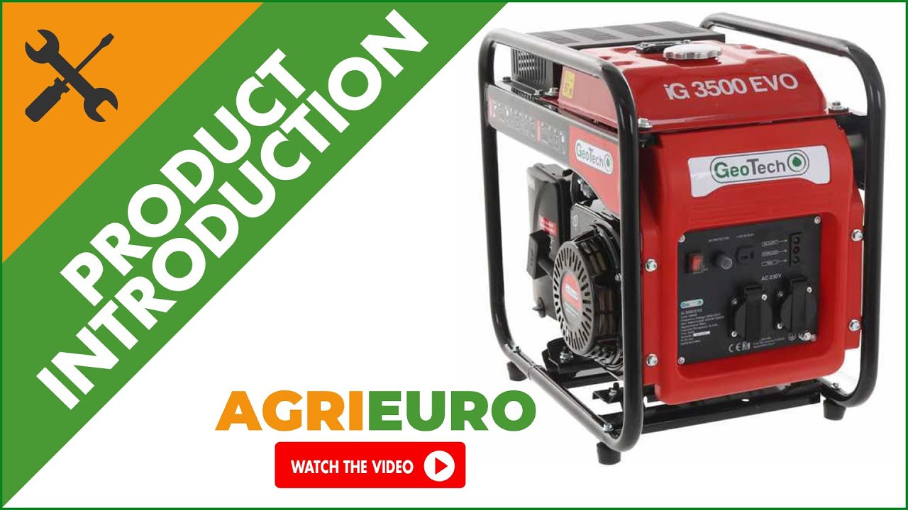 Geotech iG 3500 EVO Single-Phase 3.2 kW Inverter Generator - 6.5 Hp ...