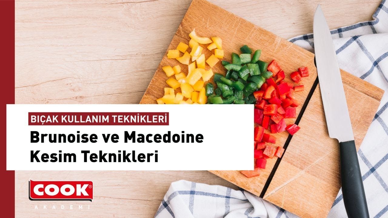 Brunoise ve Macedoine Kesim Teknikleri | COOK Akademi | Bıçak Kullanım ...