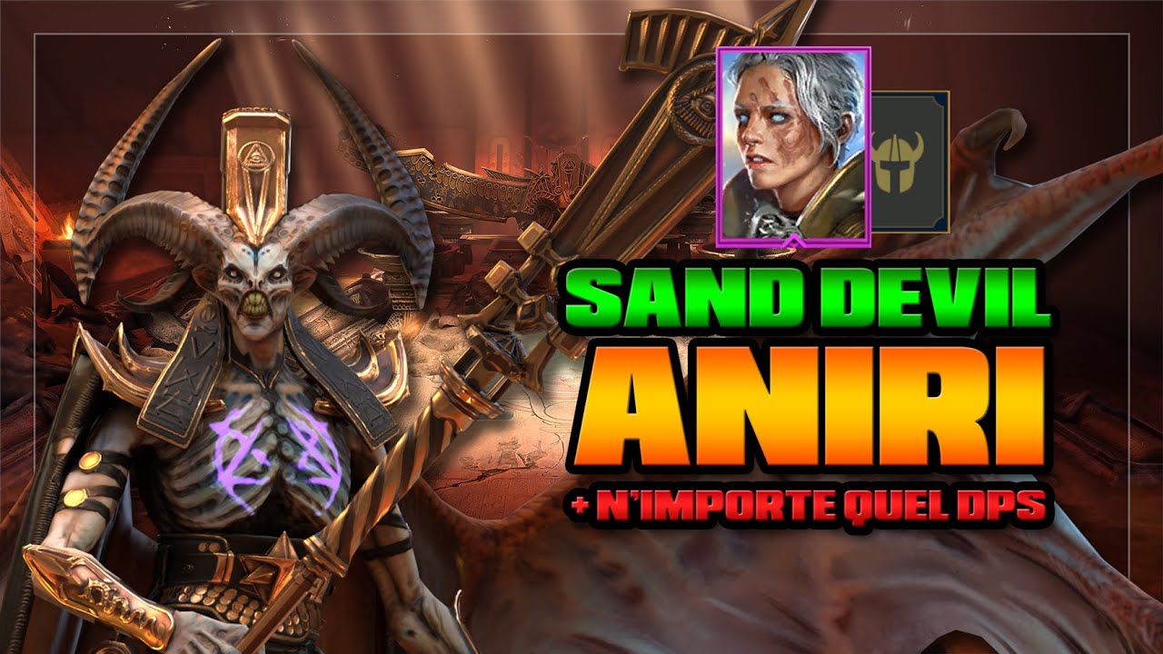 ANIRI bat facilement le sand devil 25 avec n'importe quel DPS - YouTube
