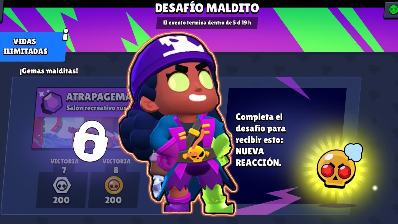 JUEGO EL DESAFÍO MALDITO CON LA SKIN DE MEG MEGALODON 🦈 - BRAWL STARS # ...