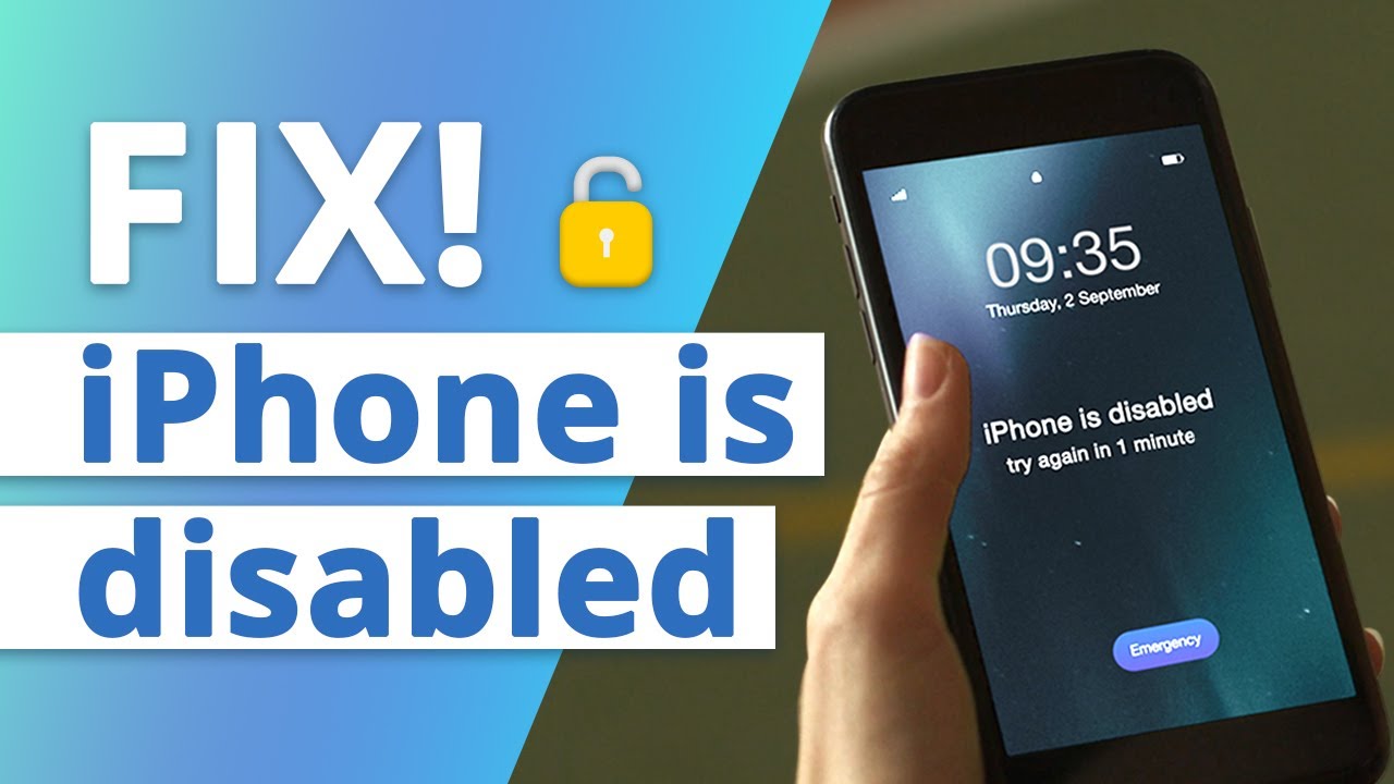 iPhone is Disabled? How to Unlock it Without iTunes (2024) - YouTube