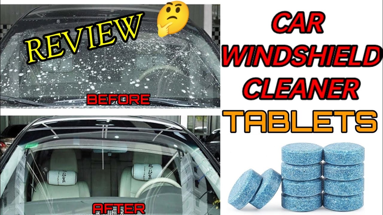 Car Windshield Cleaning Tablets//Applying And It's Review 🤔 - YouTube