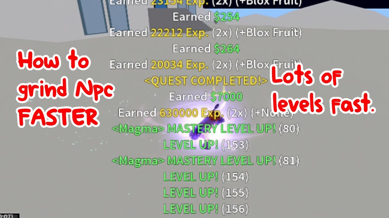 !FASTEST WAY TO GRIND NPCS AND GET LEVELS IN BLOXFRUITS! - YouTube