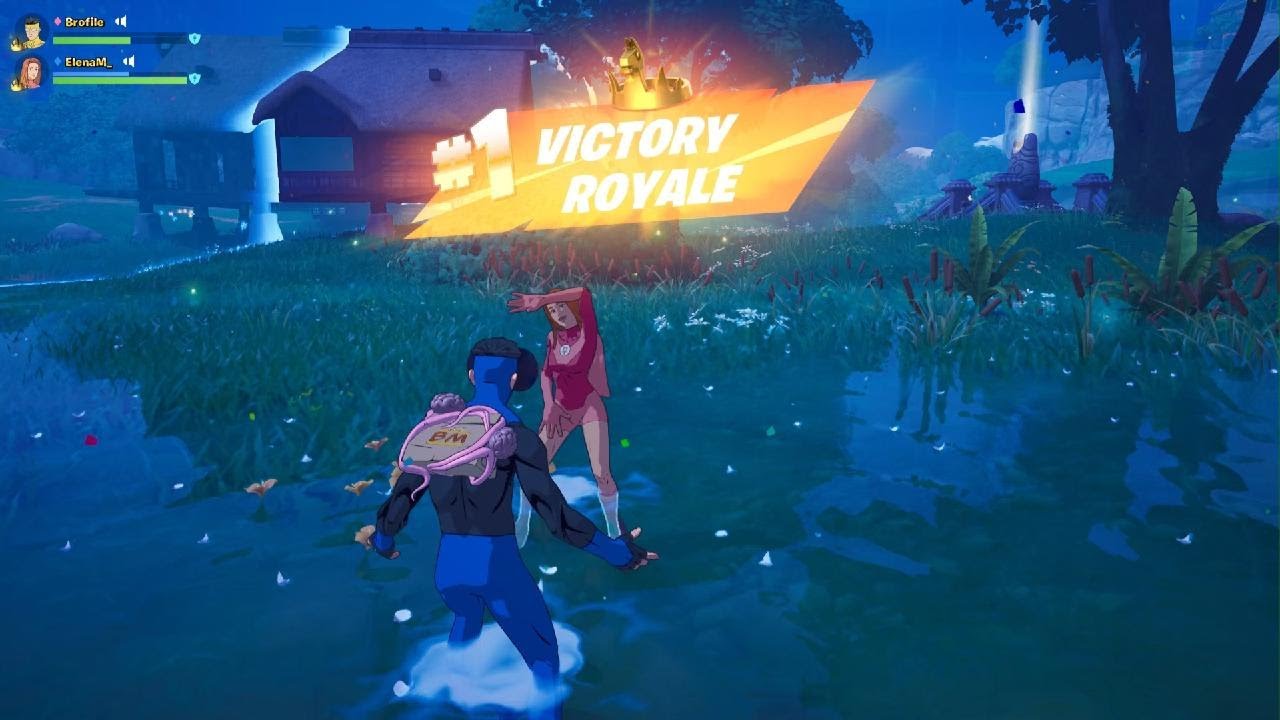 Fortnite Duos Invincible + Atom Eve Crowned Victory Royale with Wet ...