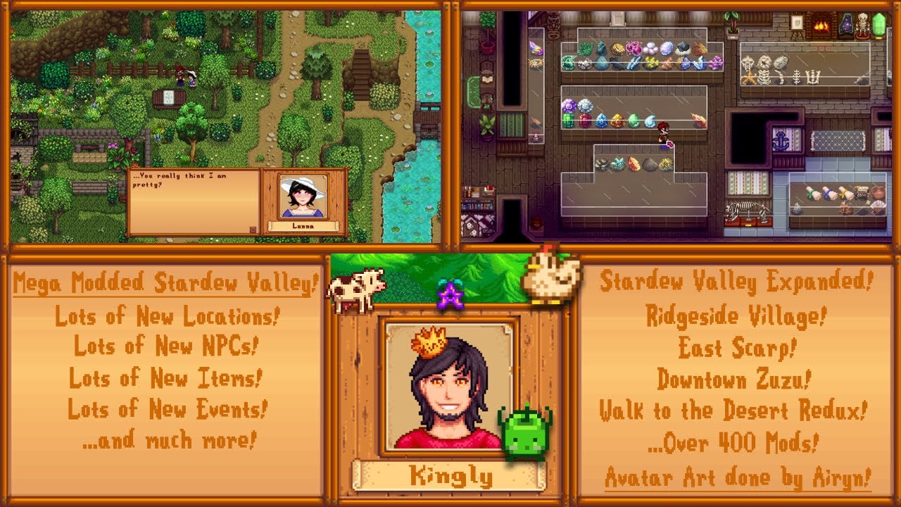 Making museum progress and more in Mega Modded Stardew Valley | Ep19 ...