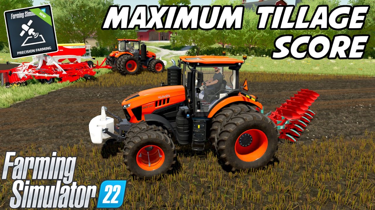 How To Get Maximum Tillage Score After Plowing | Precision Farming | Farming Simulator 22 - YouTube