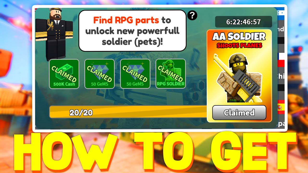 HOW TO GET ALL 20 RPG PARTS LOCATIONS in Military Tycoon! (Military ...