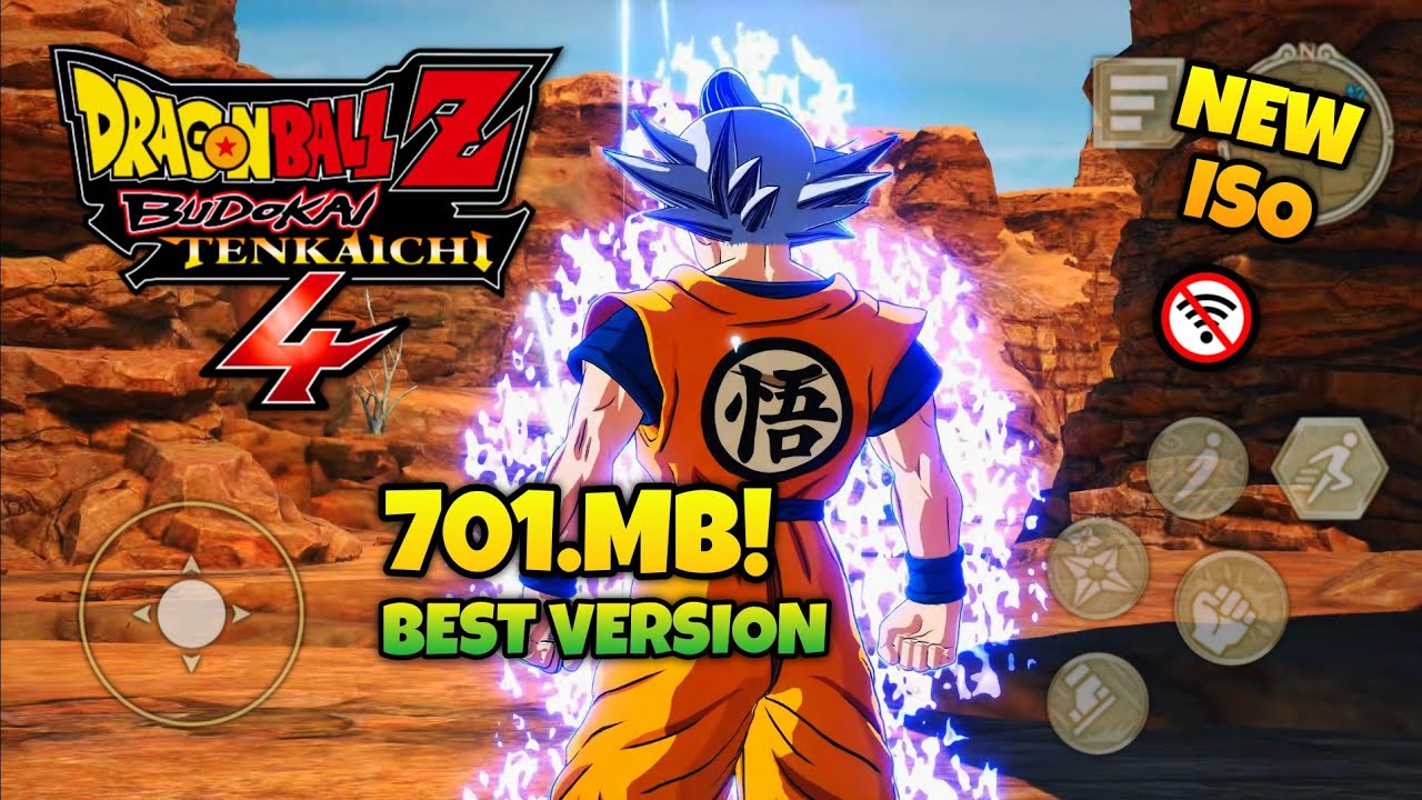 DRAGON BALL Z BUDOKAI TENKAICHI 4 MOBILE PPSSPP 2024 MOD DBZ TTT ISO HD ...
