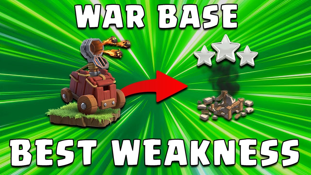 BEST WEAKNESS of War base TH12 || Clash of clans || Krsna clan # ...