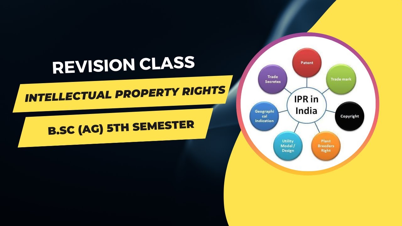Intellectual Property Right (IPR) revision class for B.Sc (Ag) - YouTube