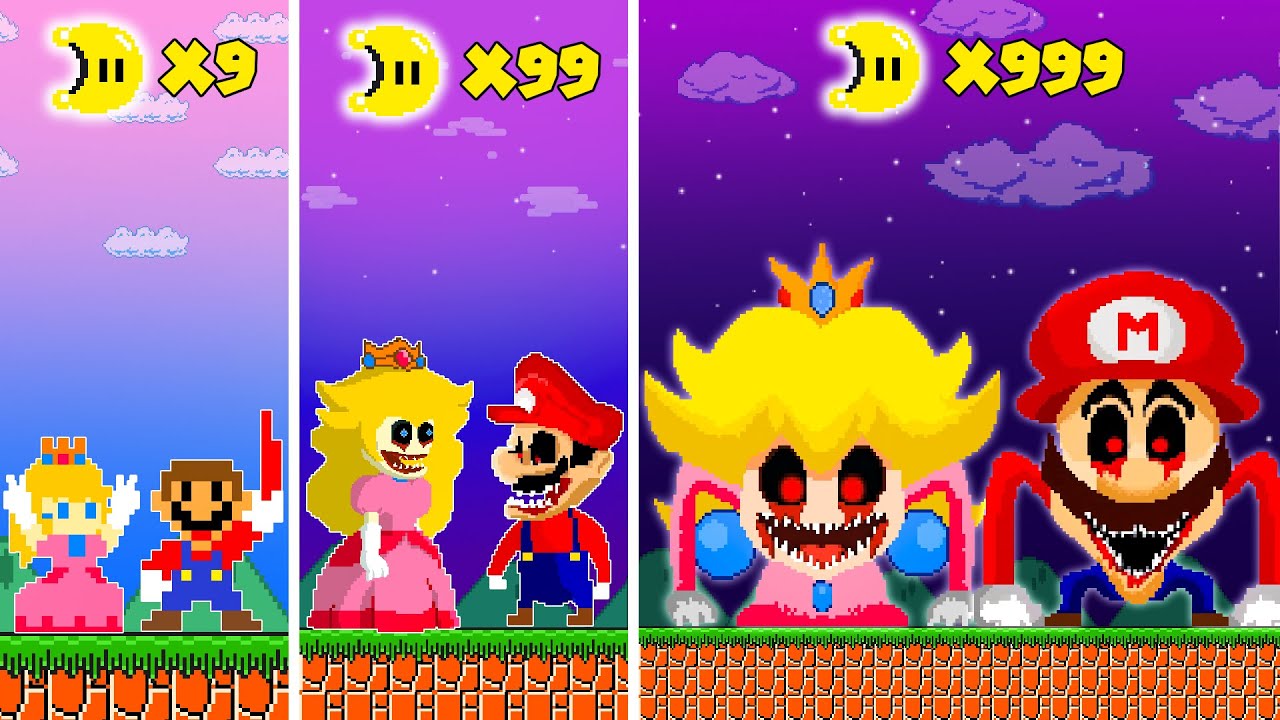 Every Moons Make Mario and Peach Become Shin Mario & Shin Peach | Game ...