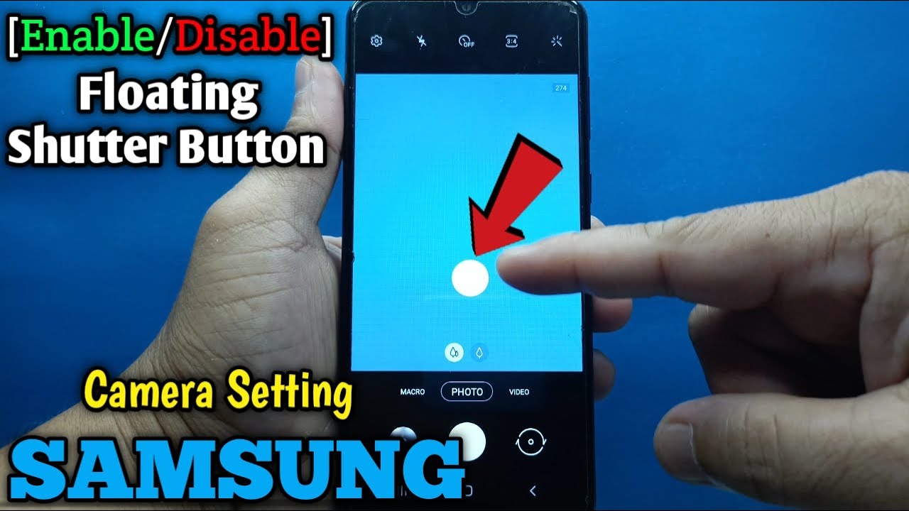 How to enable or disable floating shutter button on Samsung Galaxy A02 ...