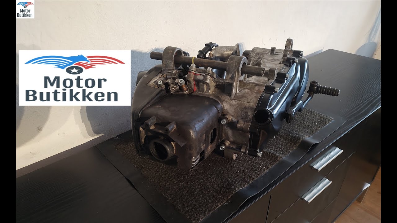 Billig nyrenoveret PGO-motor 50cc STD med kickstarterskjold og ...