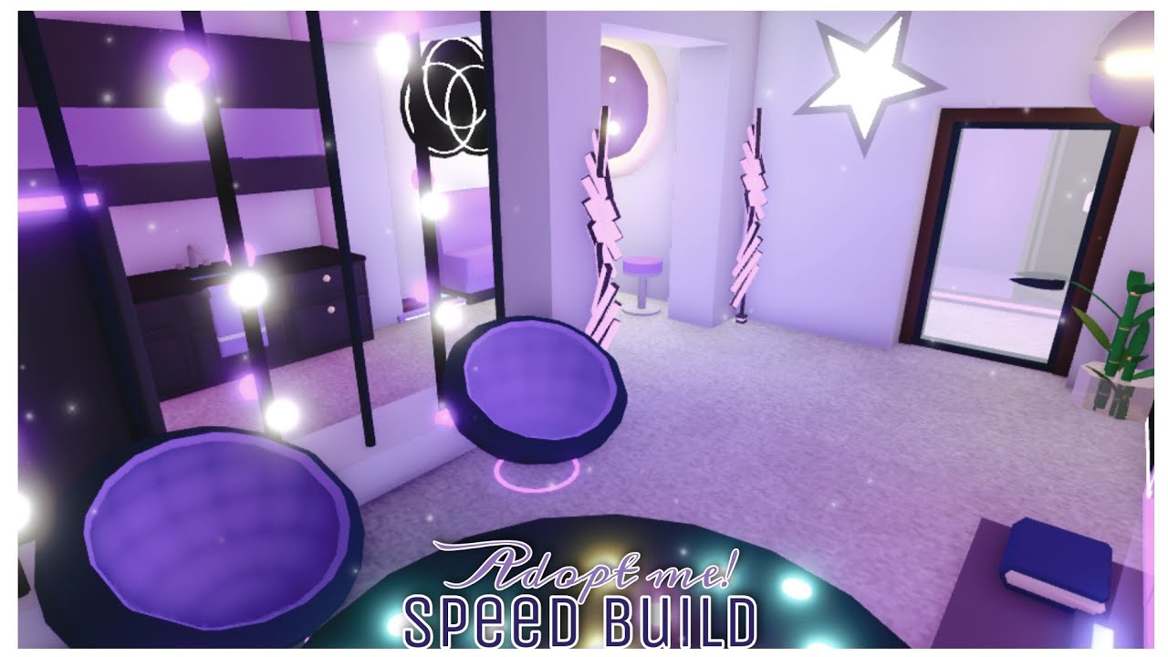 Neon Space House 👾 Speed Build Roblox Adopt Me! - YouTube