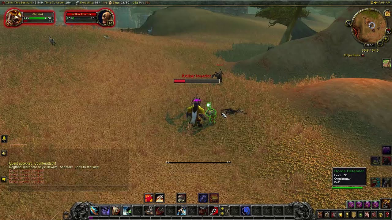 World of Warcraft - Northern Barrens Quest - Counterattack! - YouTube