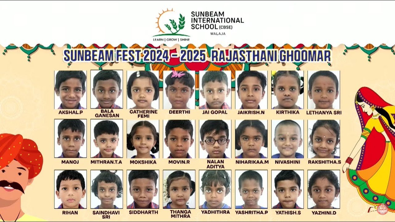Sunbeam Fest 2025 - Walaja - I - Rajasthan Ghoomar - YouTube