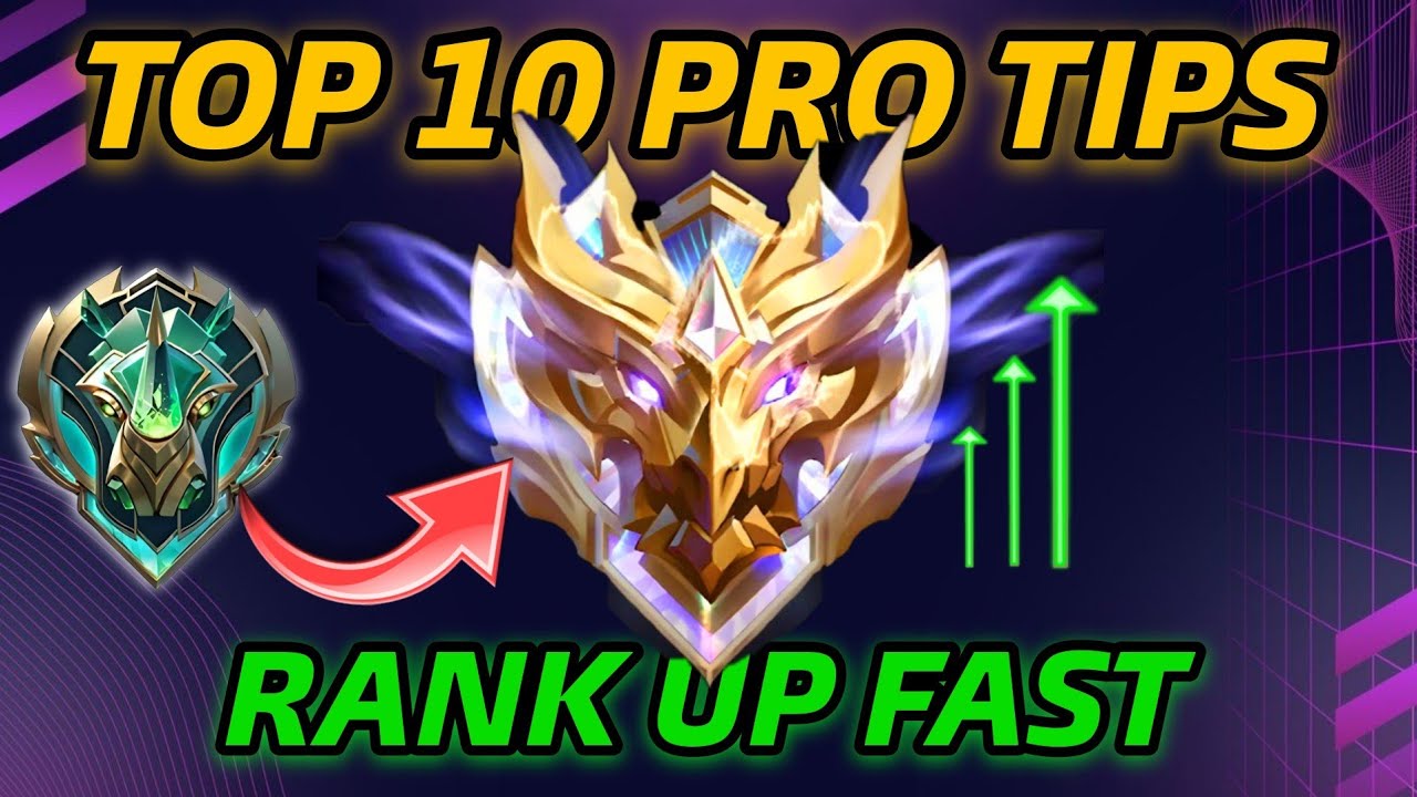 TOP 10 MLBB PRO TIPS to RANK UP FAST! (Mythic in No Time!) - YouTube