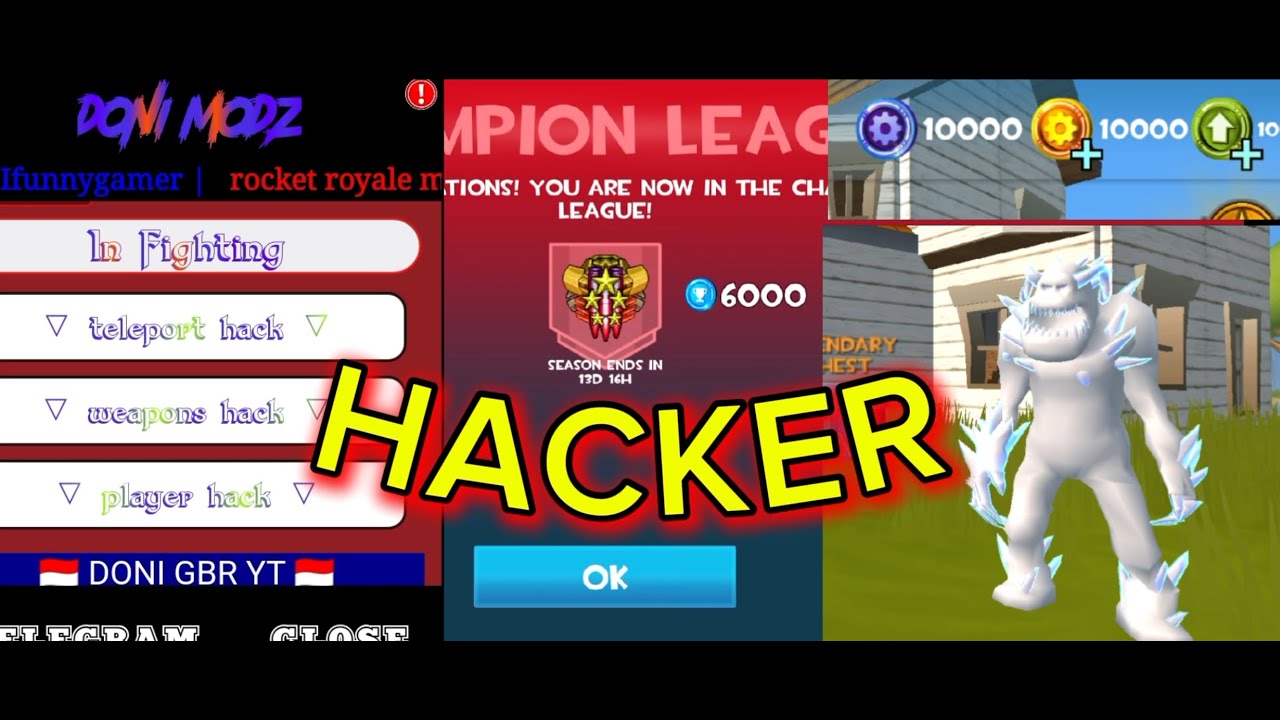 Rocket royale Hack doni modz هكر روكيت رويال دوني مودز - YouTube