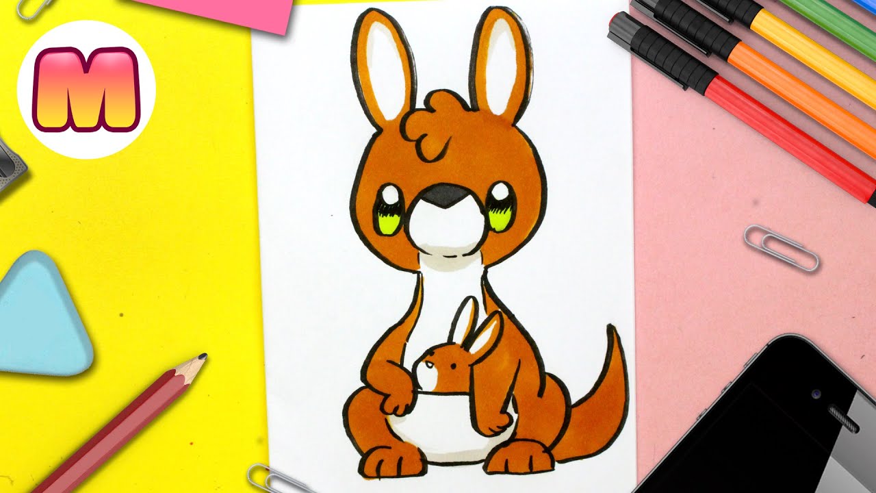 Dibujos Para Colorear De Canguros Para Imprimir Pequeños Canguros