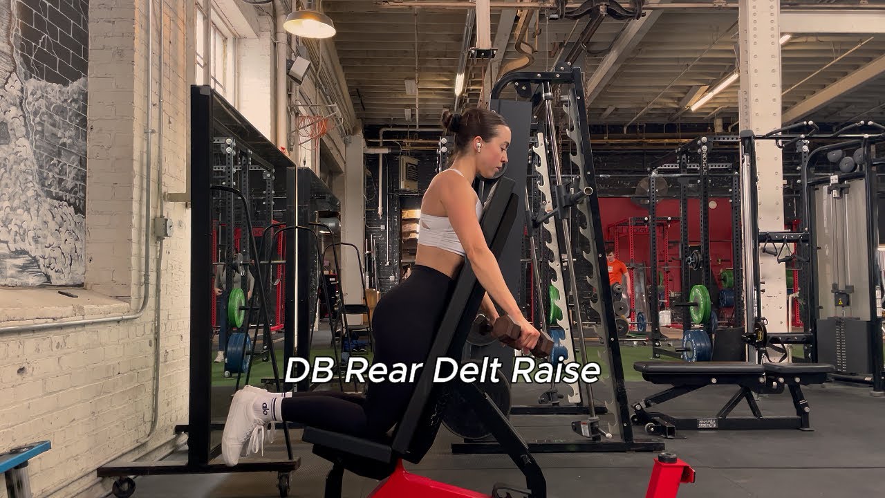 DB Rear Delt Raise - YouTube