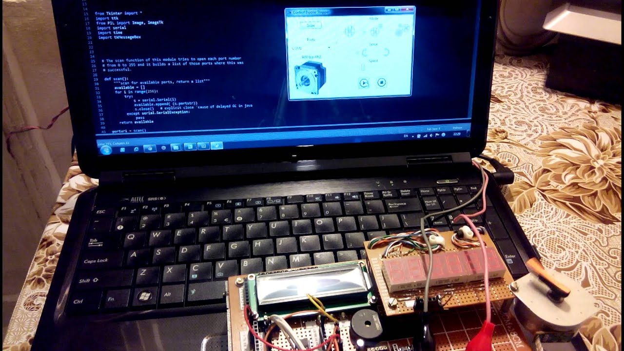 Python GUI for Bipolar stepper - YouTube
