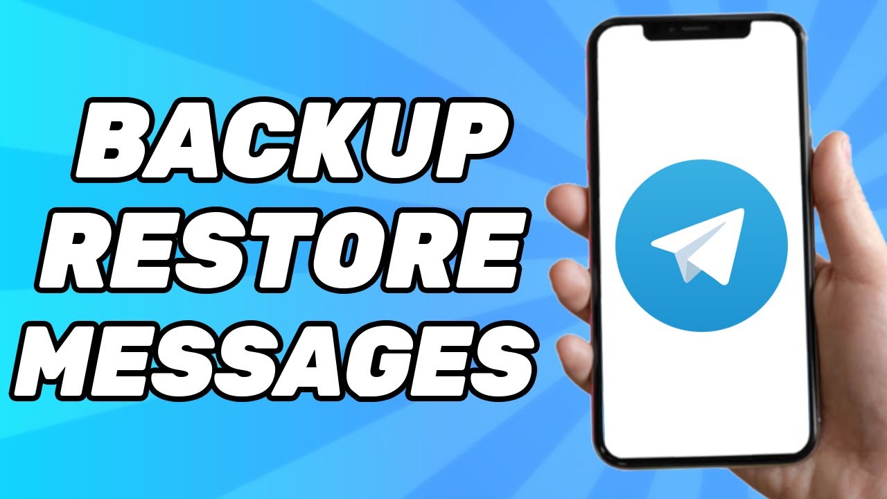 How to Backup and Restore Telegram Messages - YouTube