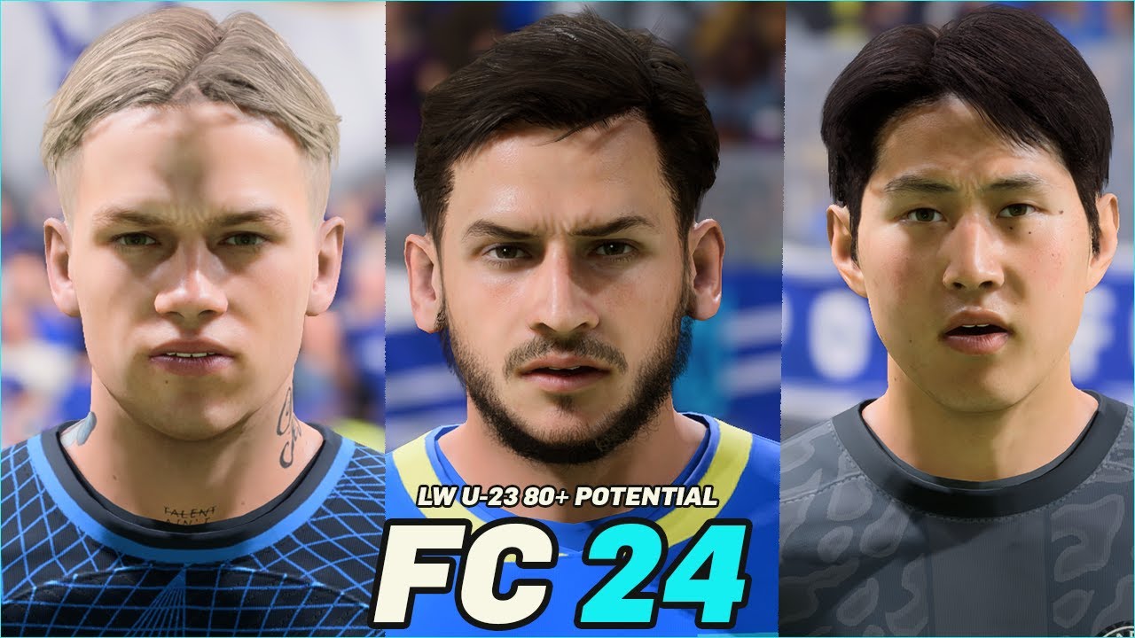 FC 24 | BEST YOUNG LW U-23 80+ POTENTIAL WITH REAL FACES - YouTube