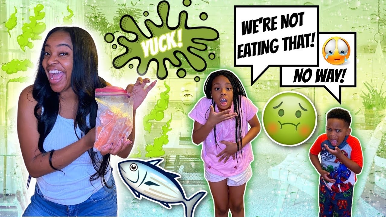 Feeding The Kids Raw Fish *PRANK* - YouTube