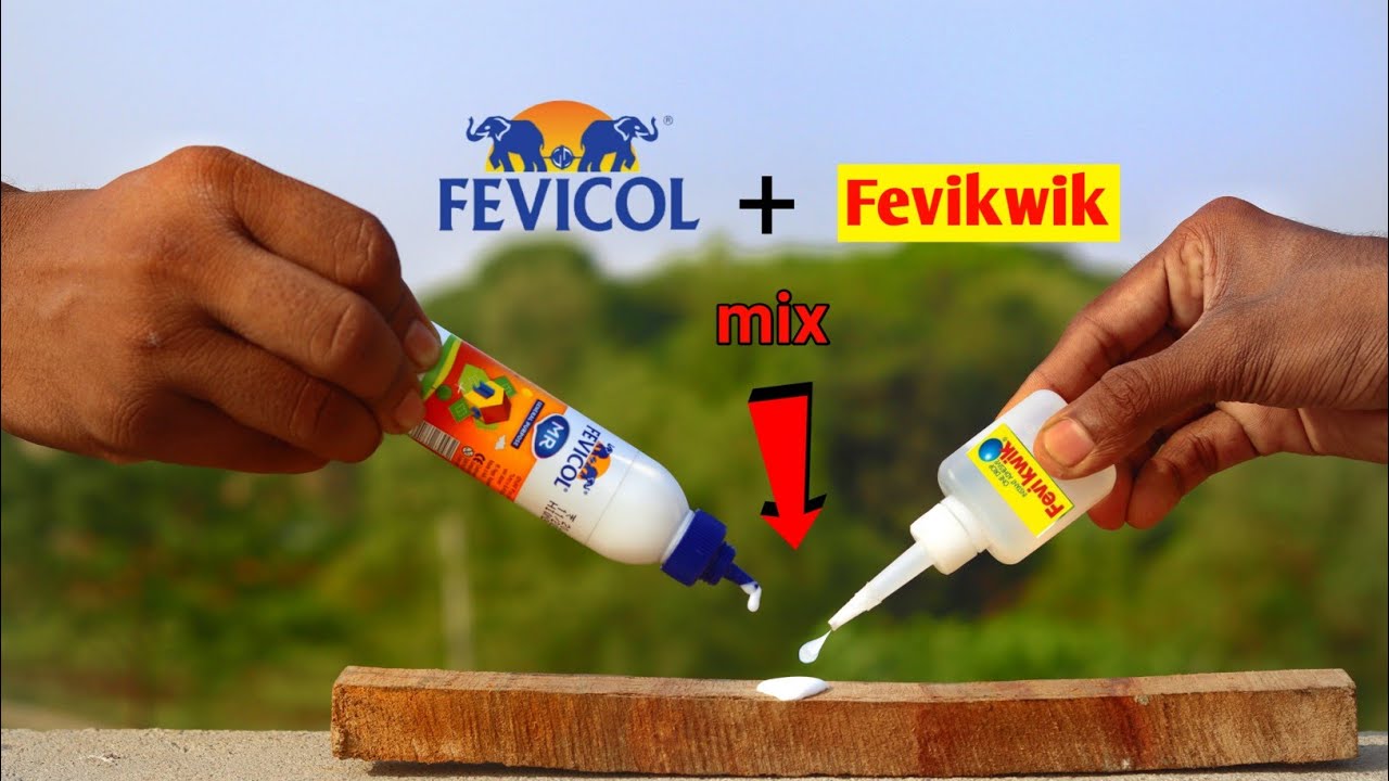 MIXING FEVICOL + FEVI KWIK | will it make a super glue? | it's crazy ...