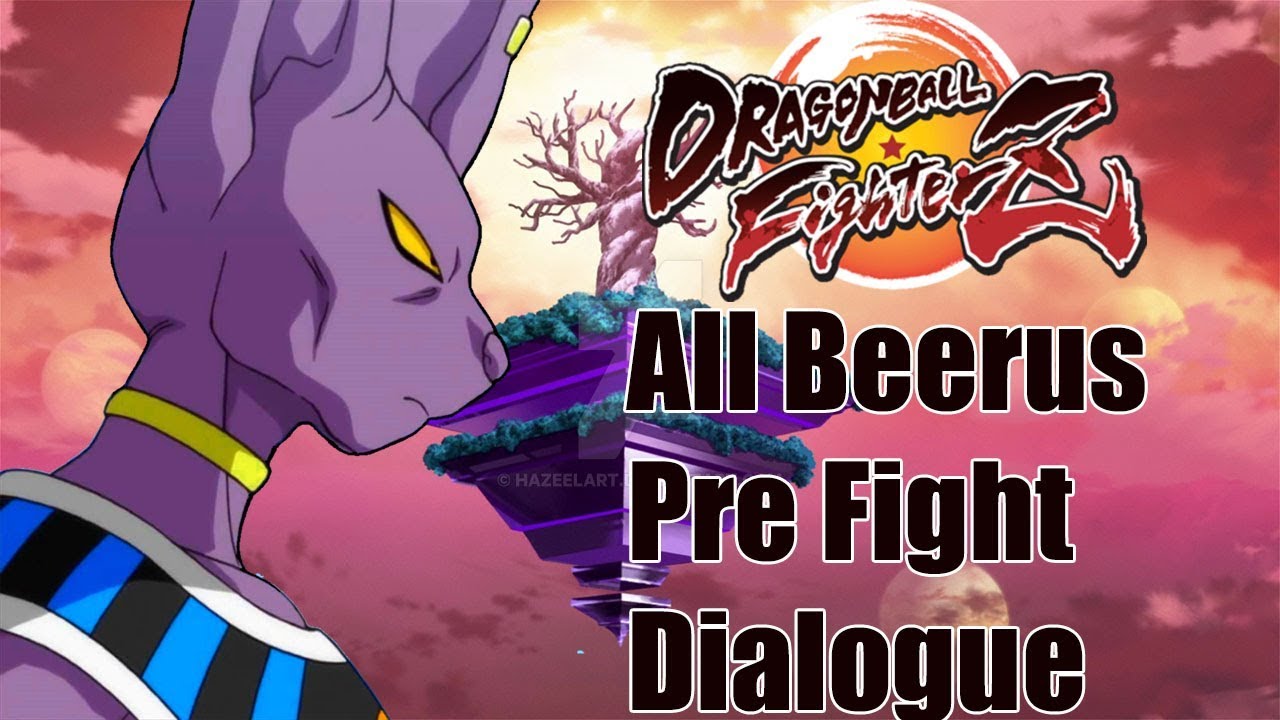 All Beerus Pre Fight Dialogue - YouTube