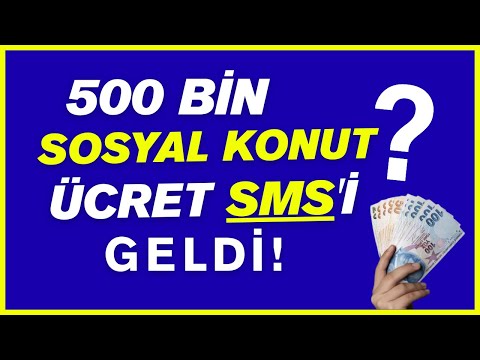 500 Bin Sosyal Konut Başvuru Ücreti Yatırma SMS'i Geldi! Ücret Yatırma Adımları 10.11.2025
