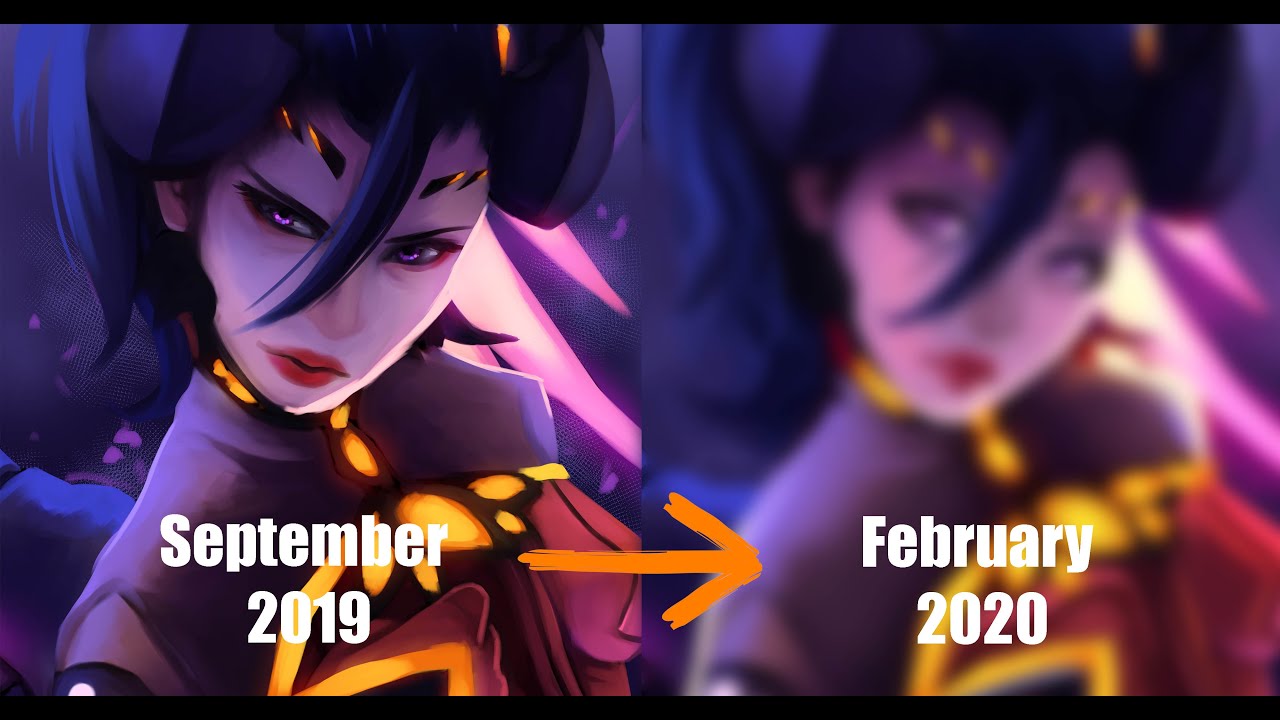 Overwatch Mercy Devil Skin redrawing after 6 Month [Speedpainting ...