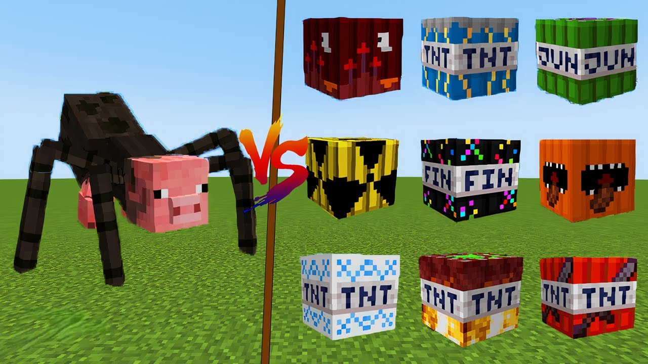 SPIDER🕷 PIG vs ALL TNT'S 💣 Can it Survive the Blast? 🤯 - YouTube