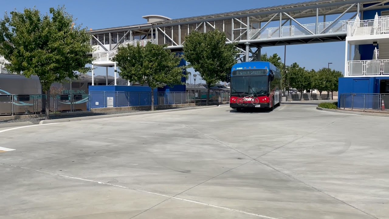 Riverside Transit Agency Buses at the Corona Transit Center in ...