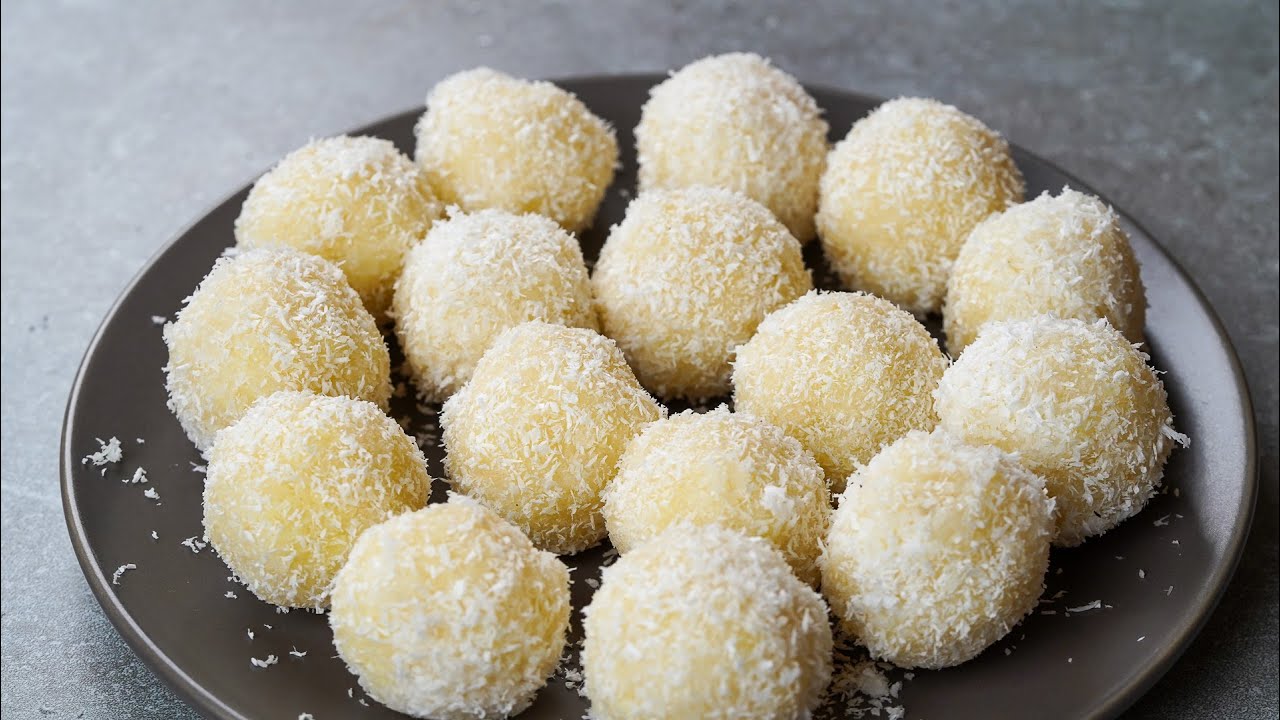 This Is The Most Tastier Coconut Laddu I Ever Tasted | Homemade Coconut ...