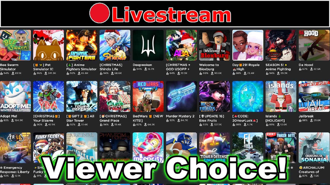 🔴Choose What I Play! | Viewer Choice - YouTube