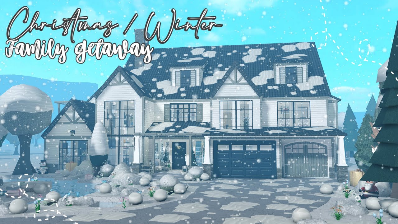 BLOXBURG| Winter / Christmas Family Mansion | House Build - YouTube
