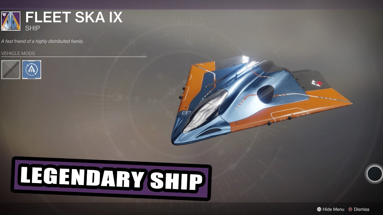 Destiny 2 || Warmind || Legendary Ship || Fleet Ska IX - YouTube