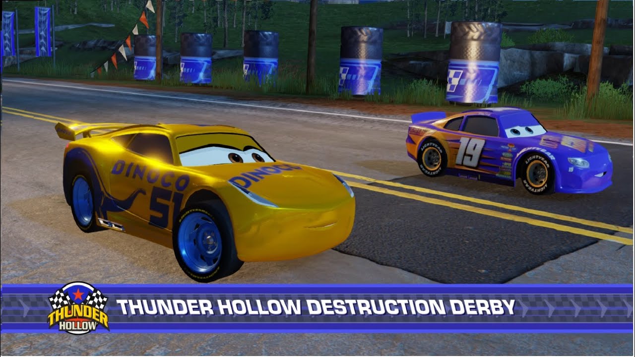 Cars 3 Driven to Win Thunder Hollow Derby Ultra 4K HD PS5 - YouTube