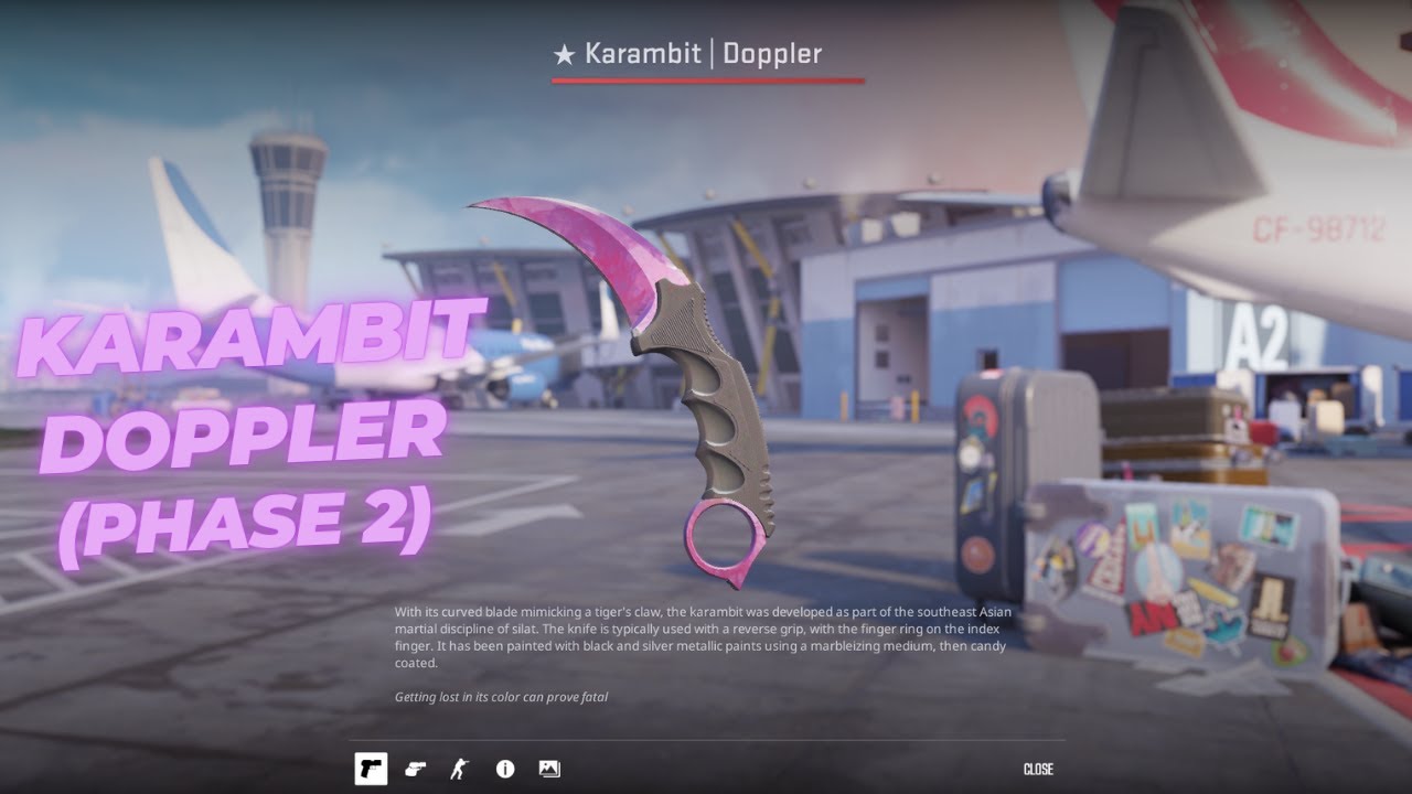 Karambit | Doppler Phase 2 (Factory New) | CS2 Skin Showcase - YouTube